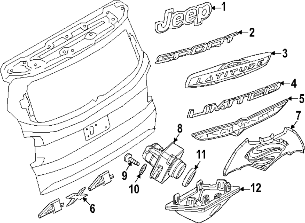 2015-2023 Jeep Renegade Nameplate 68256485AA | Mopar Parts Canada