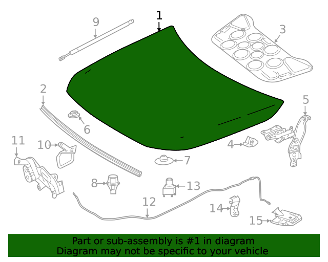 118-880-47-00 - Hood 2020-2021 Mercedes-Benz | Mercedes-Benz USA Parts