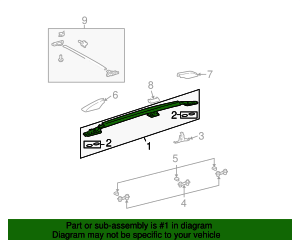 2008-2009 Lexus GX470 Side Rail 63470-60050-B0 | OEM Parts Online