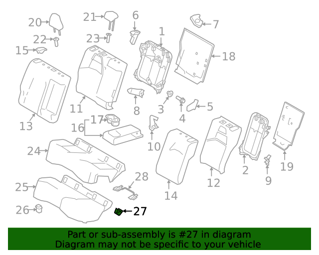 2021-2023 Toyota Corolla Child Restraint Anchor Plate Bezel 73735-76010 ...