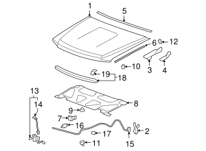 2007-2014 GM Hood Latch 25816903 | TascaParts.com