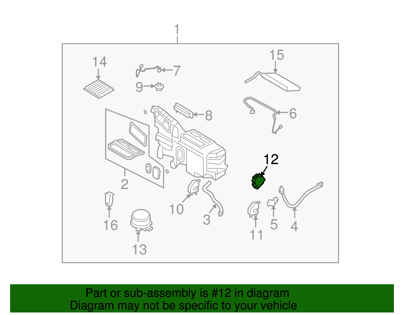 YH-1876 - Motorcraft™ HVAC Blend Door Actuator 2007-2015 Ford | Big 3 ...