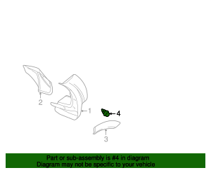 MR533108 - Wheel Opening Molding Clip 2001-2006 Mitsubishi | Mitsubishi ...