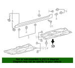 2010-2024 Toyota Under Cover Clip 90467-07220 | Toyota Parts Center