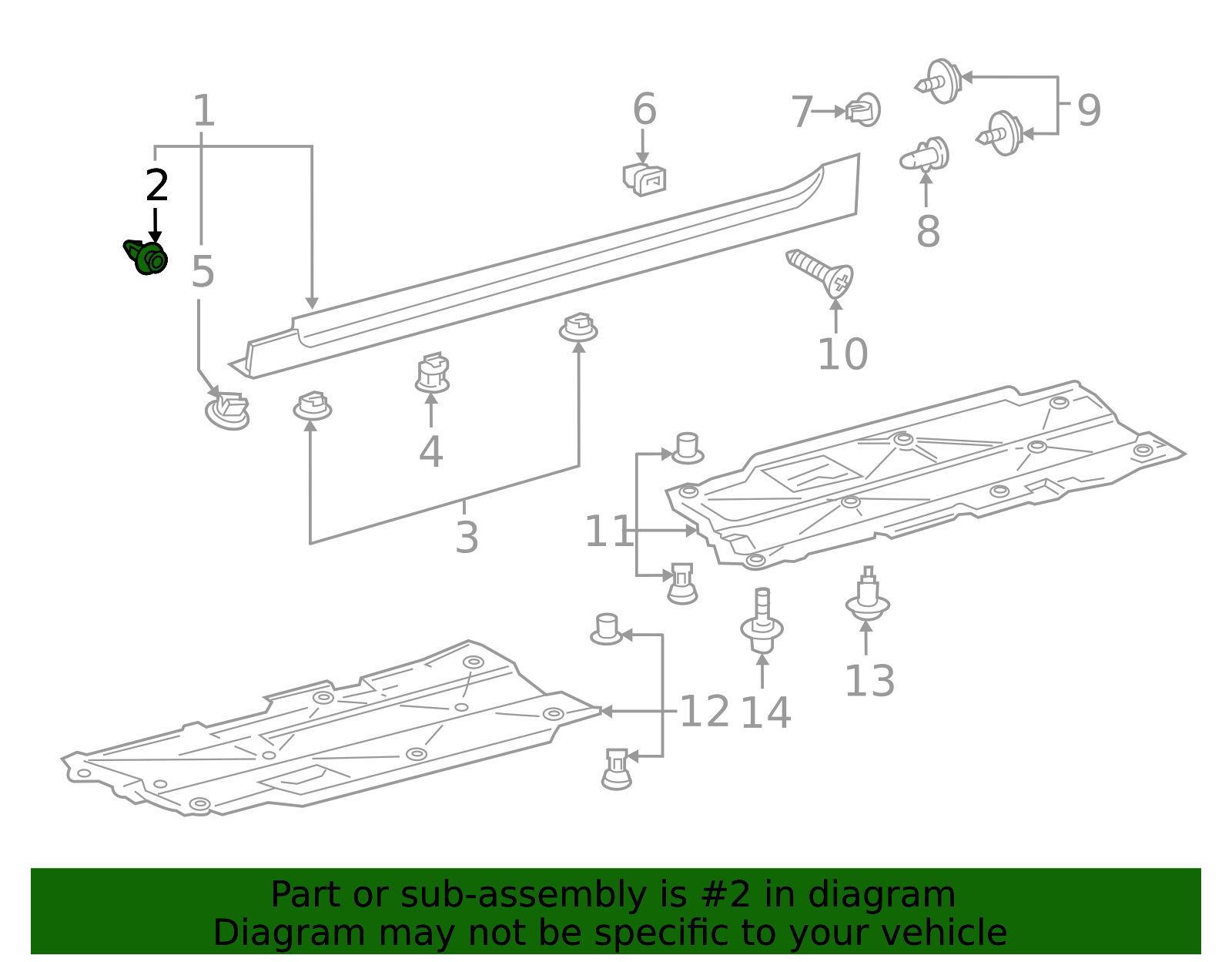 OEM TOYOTA SIDE Skirt Sill Rocker Molding Clip 75867-52020 £7.00 ...