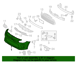 86511-H9000 - Bumper Cover 2018-2020 Kia Rio | Kia.Parts Store