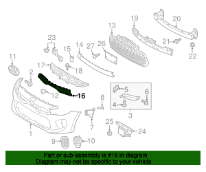 2018-2020 Kia Rio OEM NEW 2018-2020 Kia Rio Front Bumper Upper Radiator ...