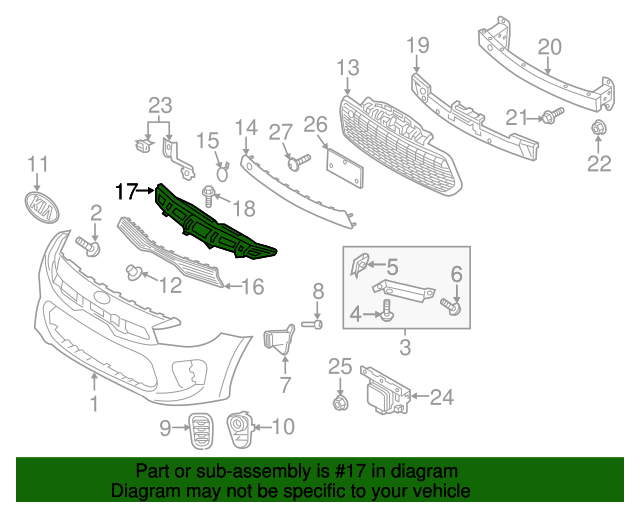 86353-H9000 - Sight Shield 2018-2020 Kia Rio | Kia.Parts Store