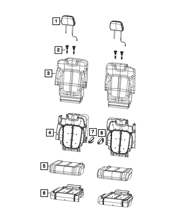 2022-2024 Jeep Second Row Armrest 6TV281X7AB | Mopar Estores