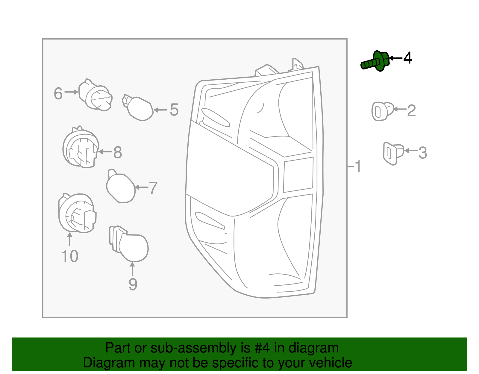 90148-A0014 - Combo Lamp Assembly Screw 2007-2021 Toyota Tundra | Longo ...
