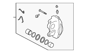 58310-J5A50-YKG - Disc Brake Caliper - 2019-2023 Genesis G70 | World ...