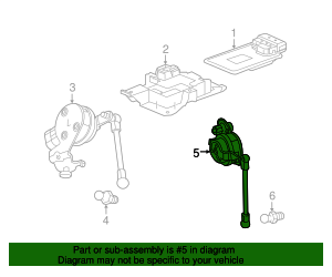 84365972 - Rear Passenger Side Suspension 2 or 4 Corner Air Leveling ...