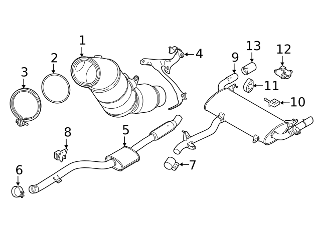 18308691859 - 2018-2022 BMW Tailpipe Extension (18-30-8-691-859) | BMW ...
