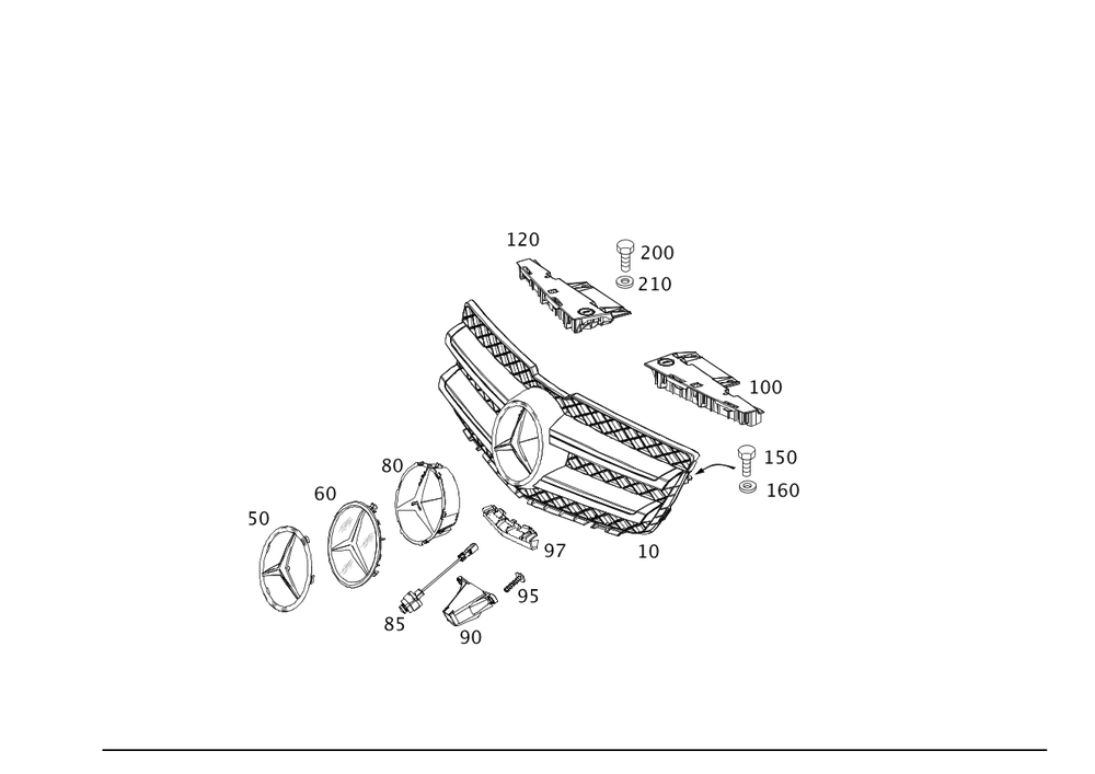 2010-2015 Mercedes-Benz Bracing 204-885-04-36 | Mercedes-Benz Parts Miami