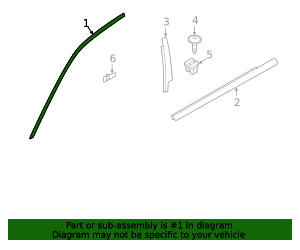 51337465169 - 2019-2024 BMW Upper Molding (51-33-7-465-169) | BMW of ...