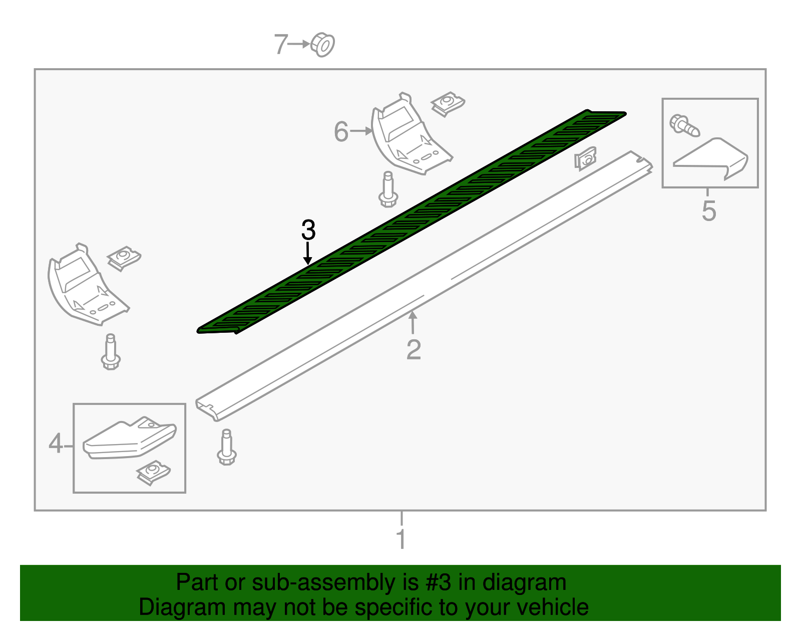 fl3z16491ea - High-Quality Running Board Step Pad for 2015-2025 Ford ...