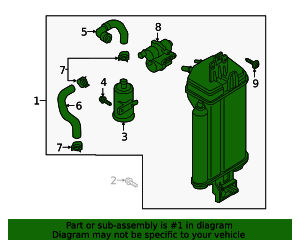 2019-2022 Volkswagen Arteon Vapor Canister 3Q0-201-797-A | OEM Parts Online