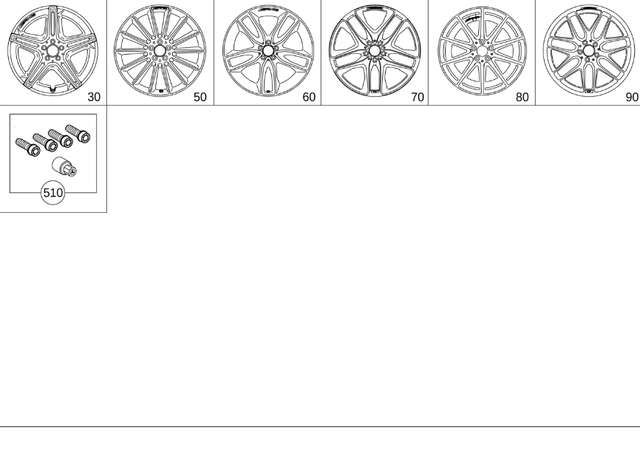 2020-2021 Mercedes-Benz Anti-Theft Wheel Bolt 000-990-98-19 | Mercedes ...