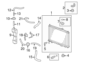 74176-TM8-A00 - Bracket, L Radiator Mounting (Upper) 2010-2016 Honda ...