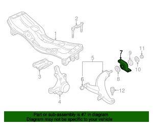 1993-2004 Subaru Lower Control Arm Rear Bushing 20201FA060 | Subaru ...