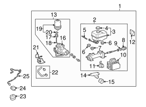 2014-2015 Toyota 4Runner Actuator Assembly 47050-35164 | Toyota Parts ...