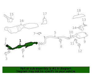 17410-F0021 - Converter & Pipe - 2018-2021 Toyota | OEM Genuine Toyota ...