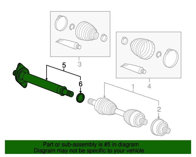 246-360-02-74 - CV Intermediate Shaft 2014-2020 Mercedes-Benz ...