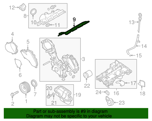 13270-1LA1A (132701la1a) - 2011-2020 Infiniti Valve Cover Gasket ...