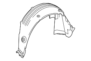 242-690-04-30-64 - Quarter Panel Splash Shield 2015-2017 Mercedes-Benz ...