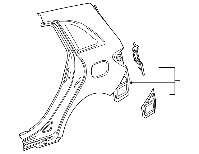 242-630-01-00 - Quarter Panel 2015-2017 Mercedes-Benz | Mercedes-Benz ...
