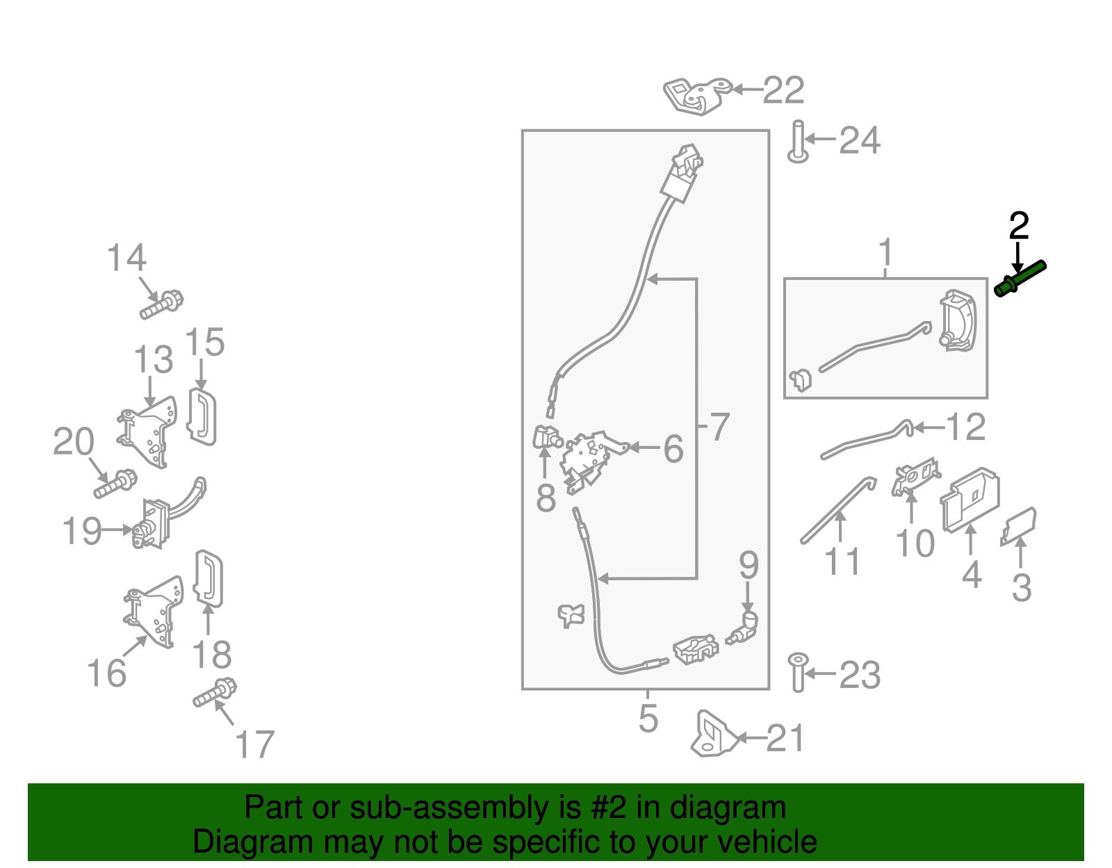 2011-2016 Ford Handle, Outside Rivet -W705711-S417 | TascaParts.com