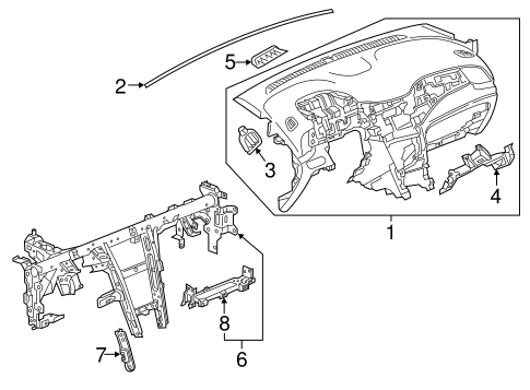Instrument Panel for 2019 Chevrolet Trax | GM Parts Center