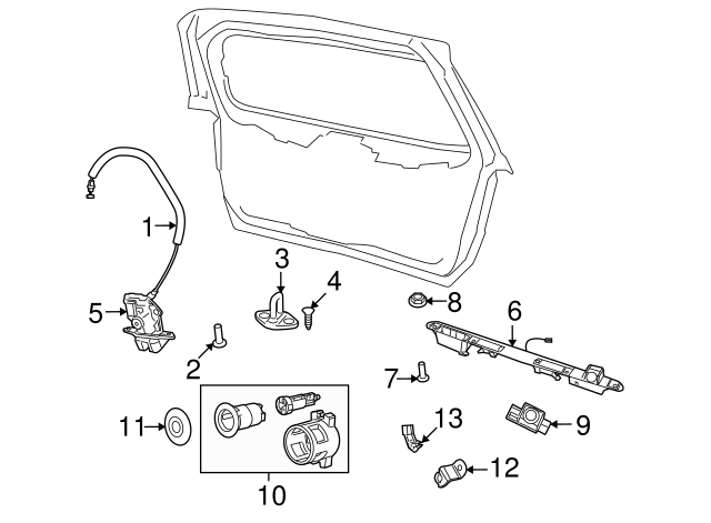 Striker-Lift-Gate 4589234AA | TascaParts.com