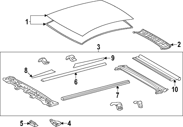 2023-2024 Toyota Crown Sunroof Drive Gear 63260-30240 | Toyota Parts Center