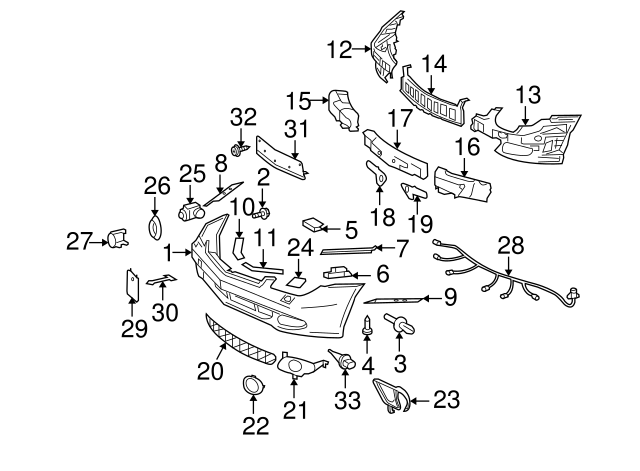 219-880-04-05-9999 - Headlight Washer Cover 2006-2011 Mercedes-Benz ...