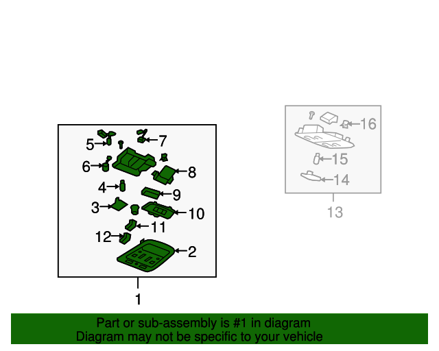 Buy Genuine GM Auto Parts - Console (Part # 22805034) | GM Parts Store