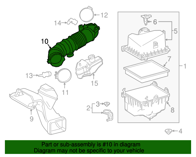 2018-2020 Toyota Air Hose 17881-0P231 | Toyota Parts Center