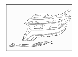 92135-R5000 - Upper Trim 2021-2023 Kia Sorento | Kia.Parts Store