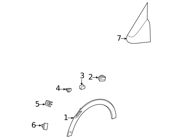 11602489 GM Wheel Opening Molding Clip | GM Parts Store