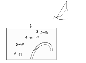 42810401 - Front Passenger Side Wheel Opening Molding 2020-2023 Buick ...