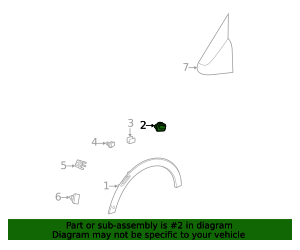 11602489 GM Wheel Opening Molding Clip | GM Parts Store