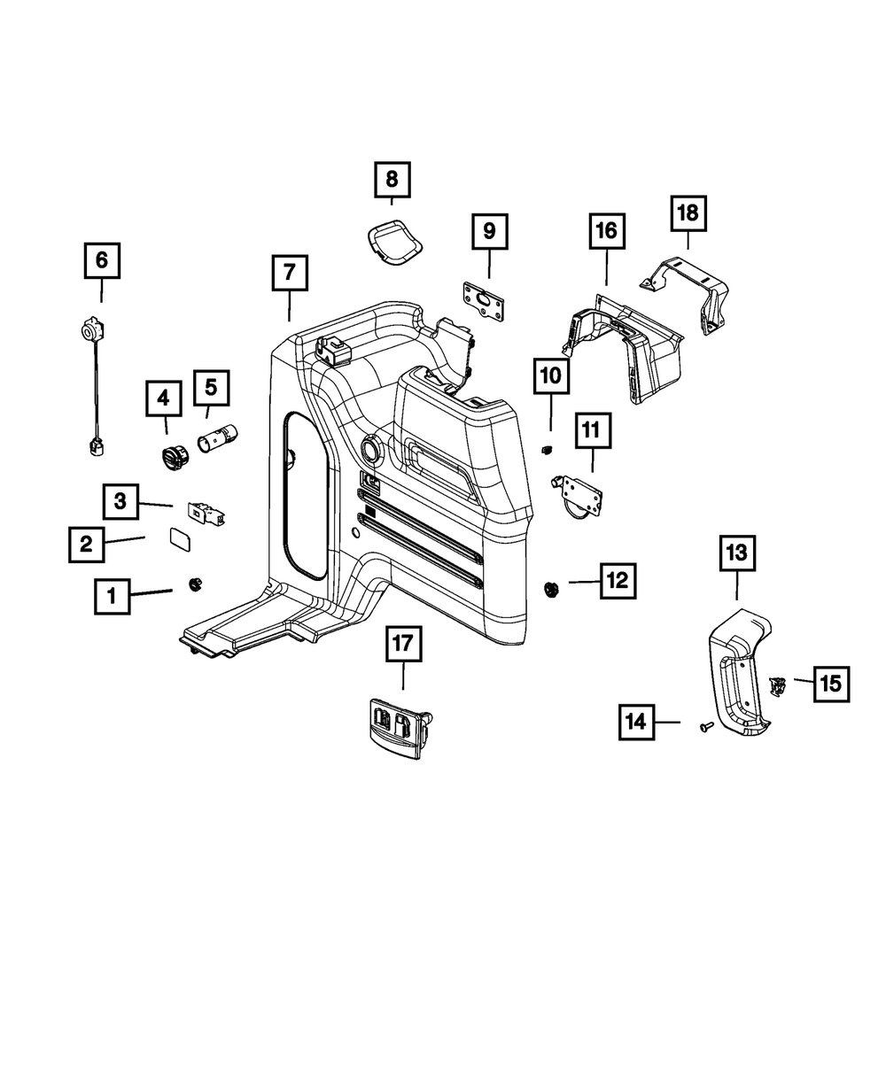 2021-2023 Jeep Wrangler Quarter Inner Lower Panel 6RU73TX7AB | Mopar eStore