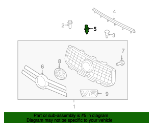 2006-2024 Toyota Cushion, Hood, Center 53384-0R010 | Toyota Parts Center