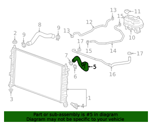 85115246 GM Radiator Inlet Hose | GM Parts Store