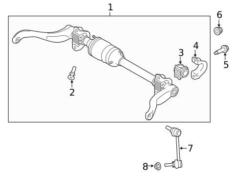 Stabilizer Bar & Components for 2022 Land Rover Range Rover Sport | OEM ...