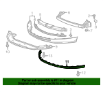 2010-2016 Cadillac SRX Front Bumper Fascia Air Deflector 20846070 GM ...