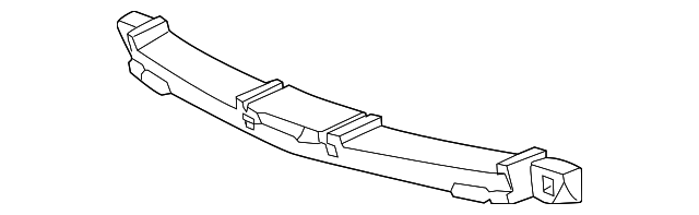 25778302 - Front Lower Bumper Fascia Energy Absorber 2010-2016 Cadillac ...