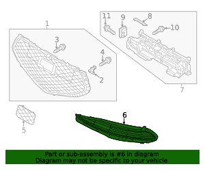 2020-2022 Genesis G90 Grille Front Bumper Side Right-hand 86562-D2600 ...