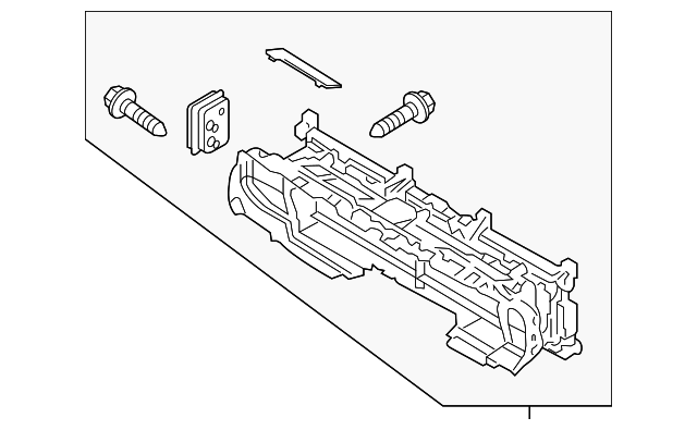 2019-2022 Genesis G90 Radiator Shutter Assembly 86950-D2500 | OEM Parts ...