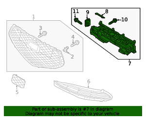 2019-2022 Genesis G90 Radiator Shutter Assembly 86950-D2500 | OEM Parts ...